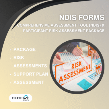 NDIS Participant Risk Assessment Tool Package - Effective Policy